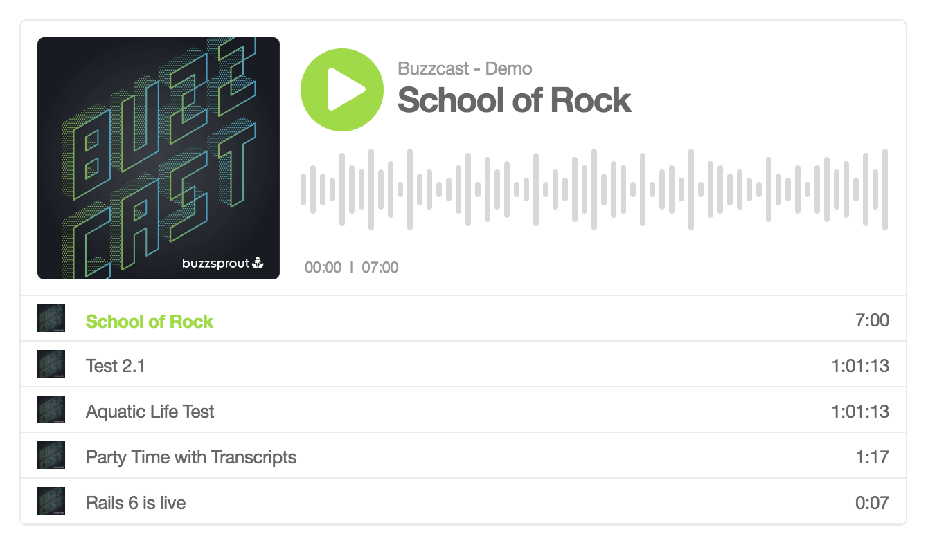 Embedding Overview - Buzzsprout Help